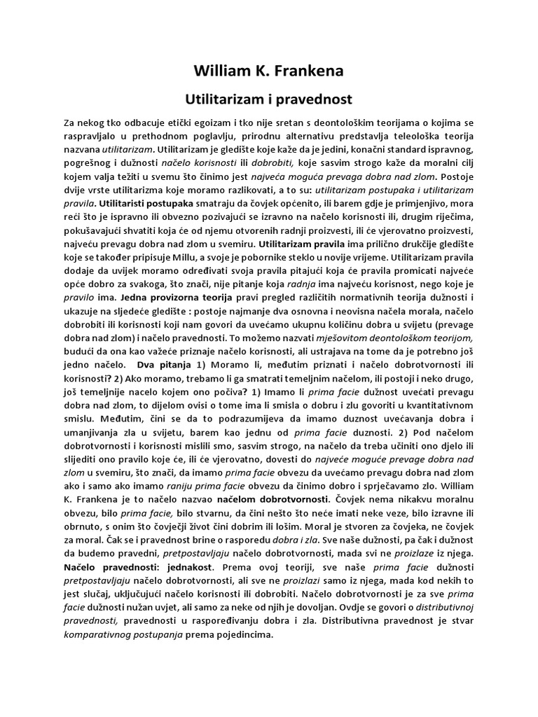 William Frankena | PDF