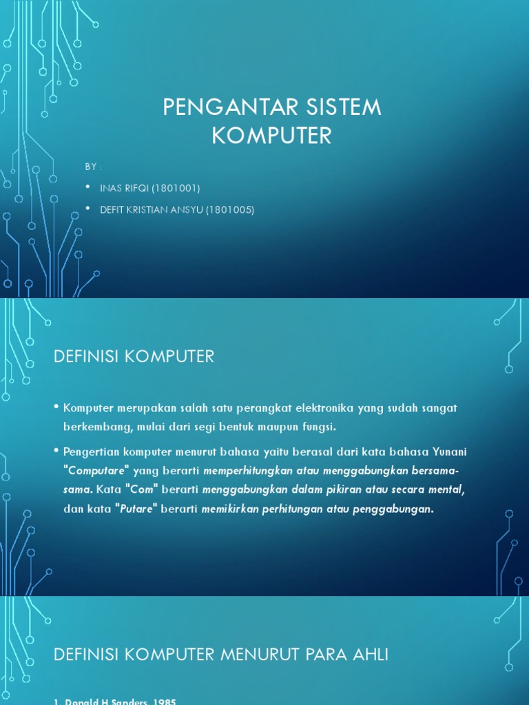Definisi Komputer | PDF