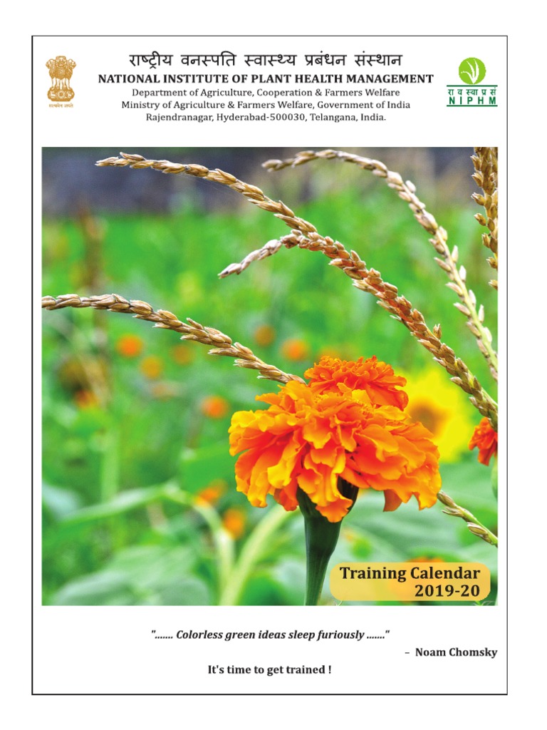 Niphm TC 19 2020 PDF | PDF | Agriculture | Sustainability