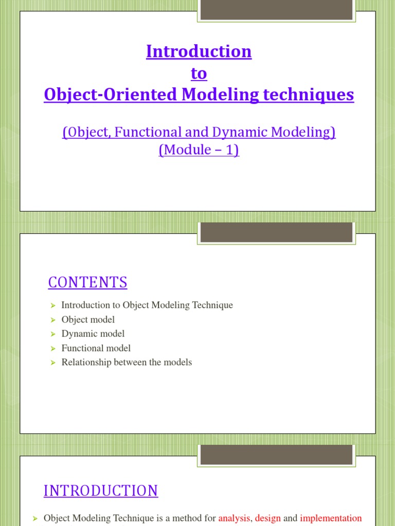 To Object-Oriented Modeling Techniques | PDF | Object Oriented Programming | Conceptual Model