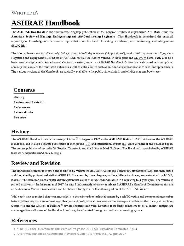 Ashrae Handbook | PDF | Heating, Ventilating, And Air Conditioning ...
