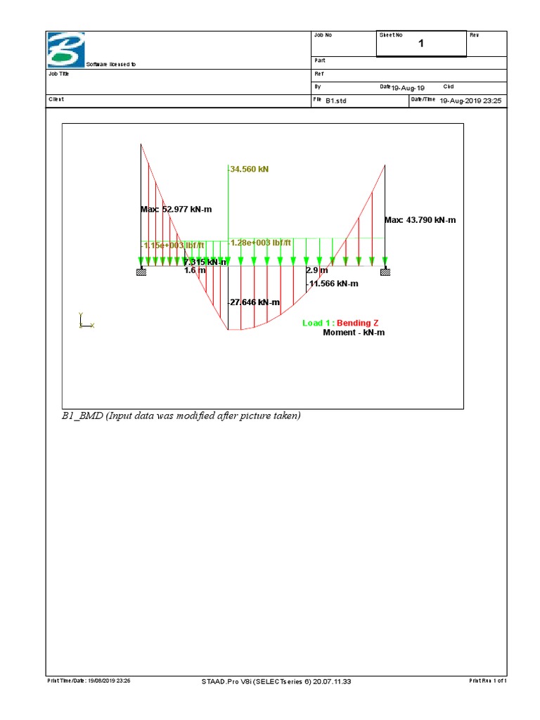 B1_BMD Structural Analysis Report | PDF