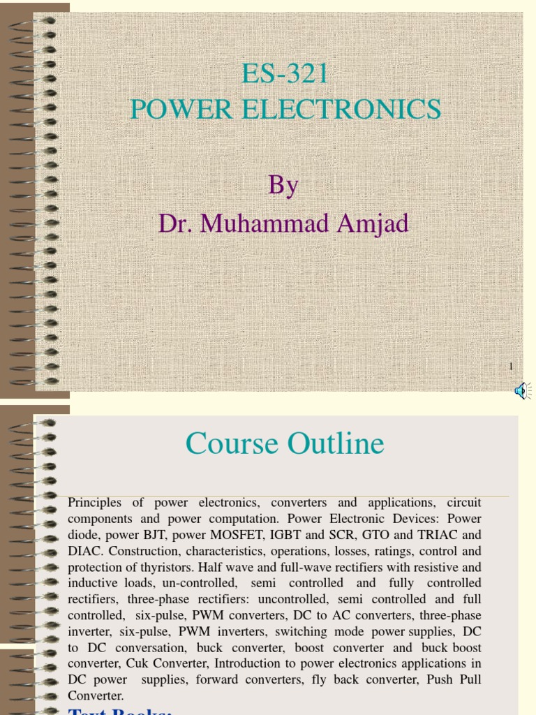 Lecture - 1 Introduction To Power Electronics | PDF | Power Electronics | Rectifier