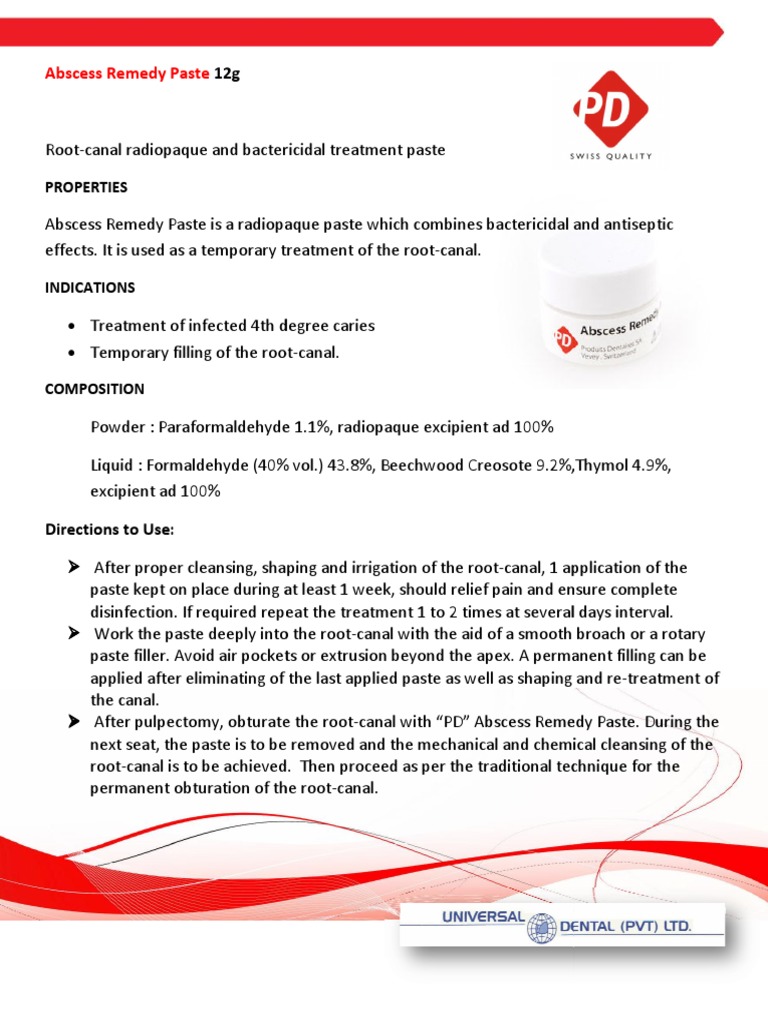 Abscess Remedy Paste | PDF