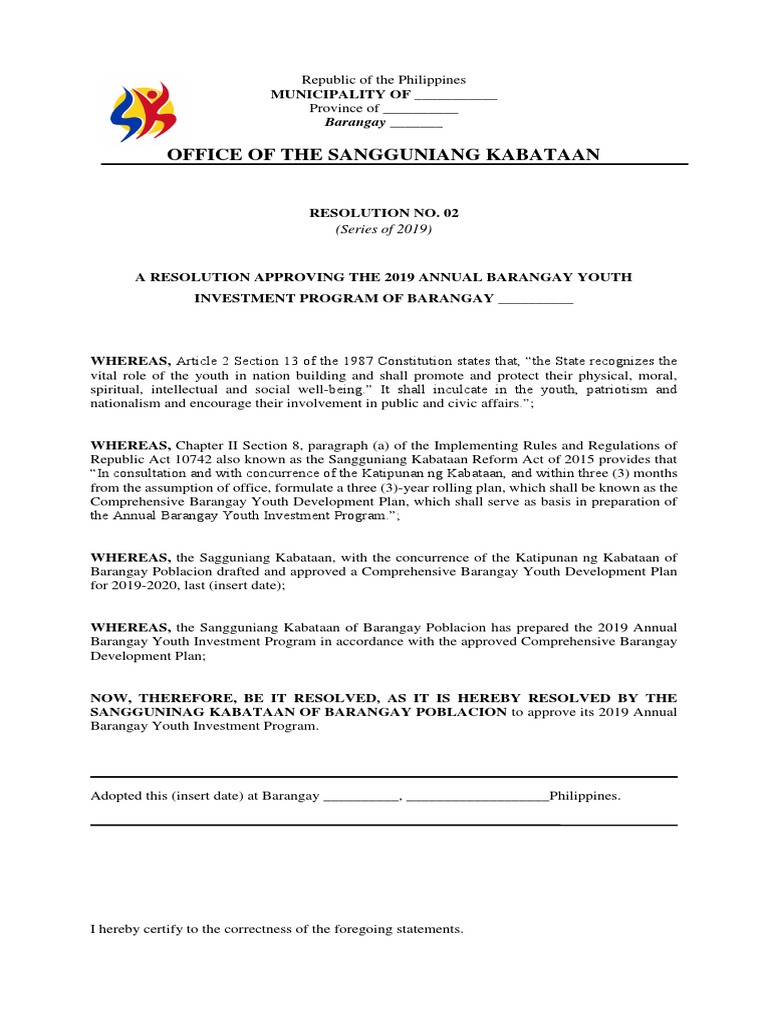 ABYIP Resolution | PDF | Public Law | Constitutional Law