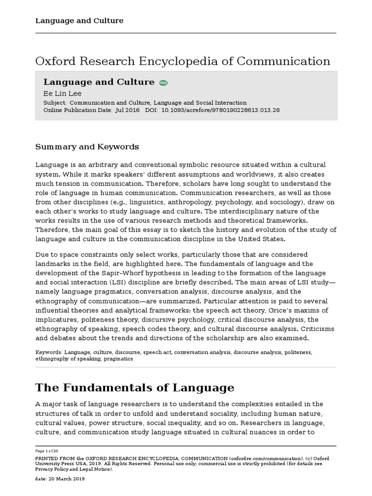 Linguistic Relativity | PDF | Ethnography | Linguistics