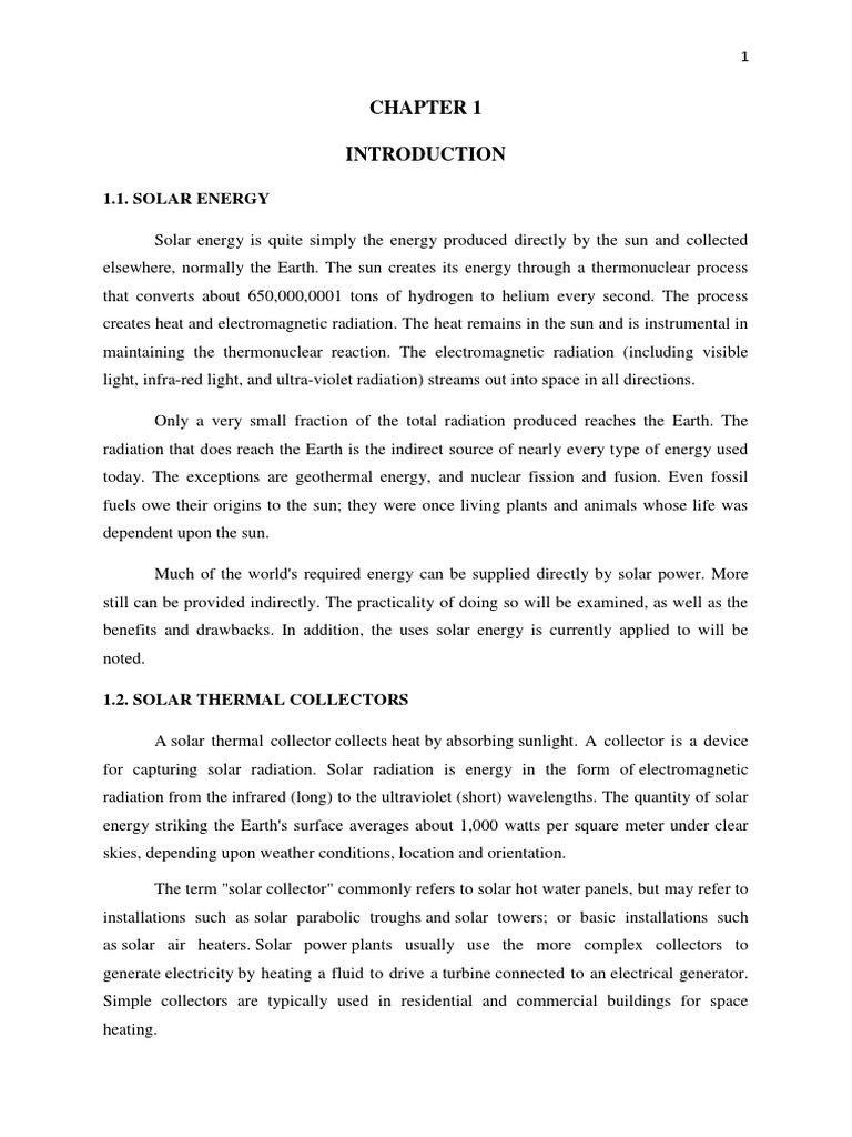 Harnessing the Sun: An Introduction to Solar Energy Collection and ...