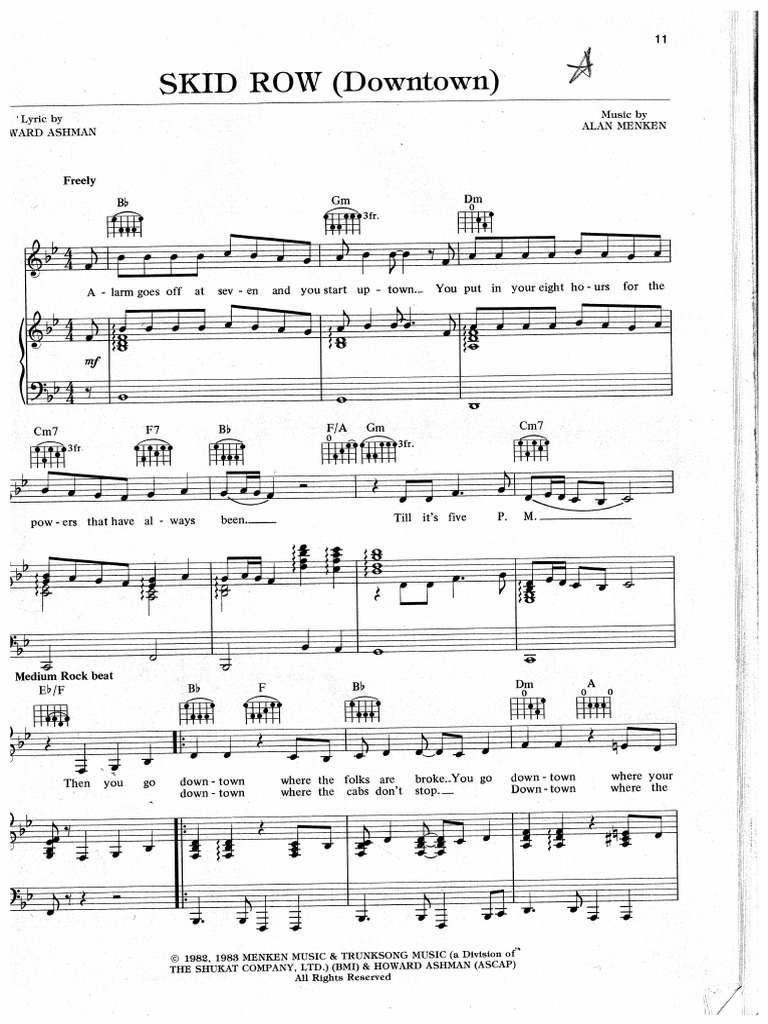 Downtown (Skid Row) | PDF