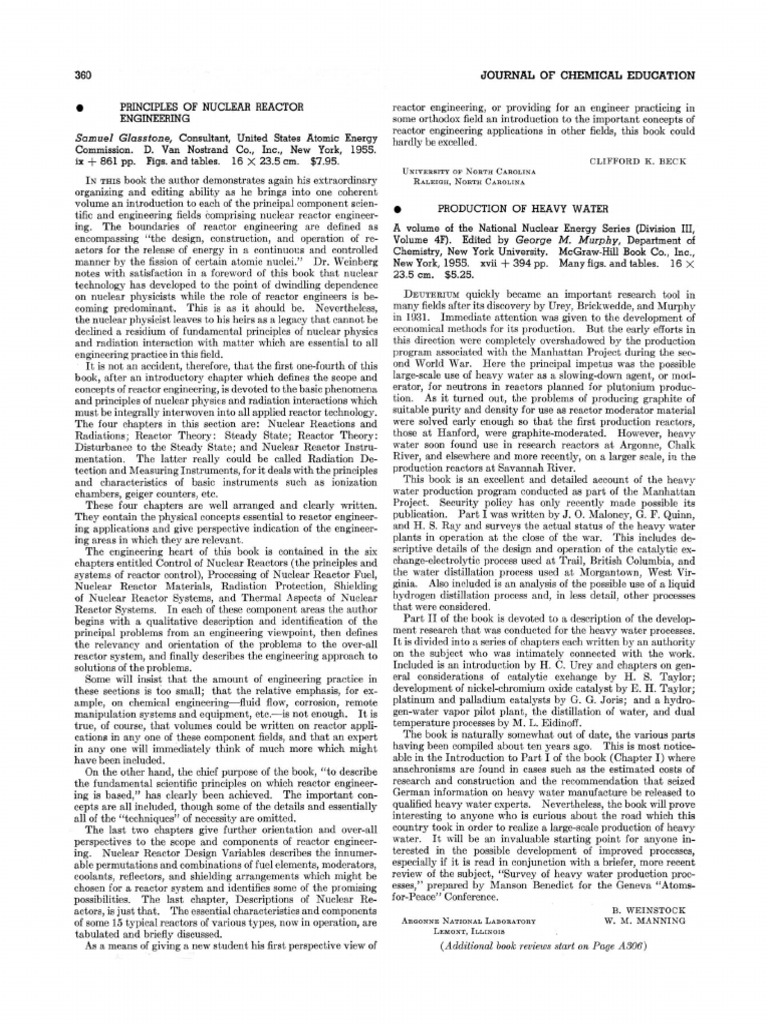 Principles of Nuclear Reactor Engineering | PDF | Nuclear Reactor ...