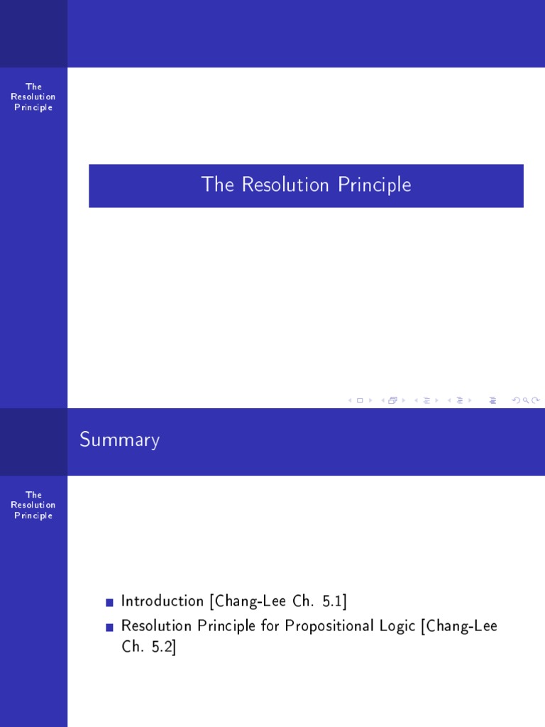 Resolution Prop | PDF | Formalism (Deductive) | Theoretical Computer Science