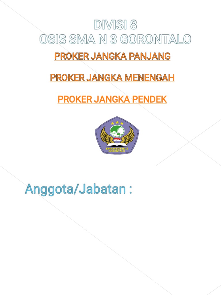 Proker OSIS Divisi Olahraga Dan Kesehatan | PDF