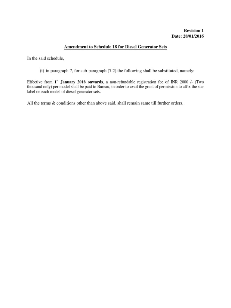 DG Set Schedule PDF | PDF | Diesel Engine | Battery Charger