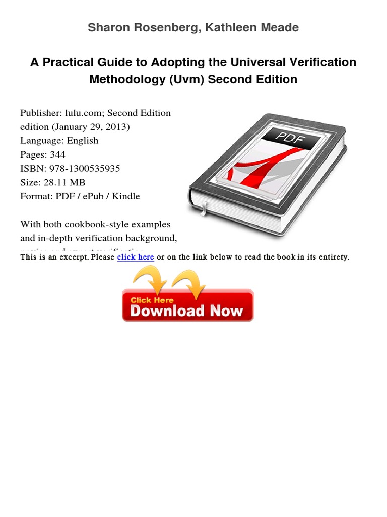 A Practical Guide To Adopting The Universal Verification Methodology (Uvm) Second Edition | PDF ...