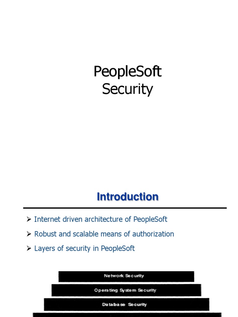Peoplesoft Security | PDF | Http Cookie | Databases