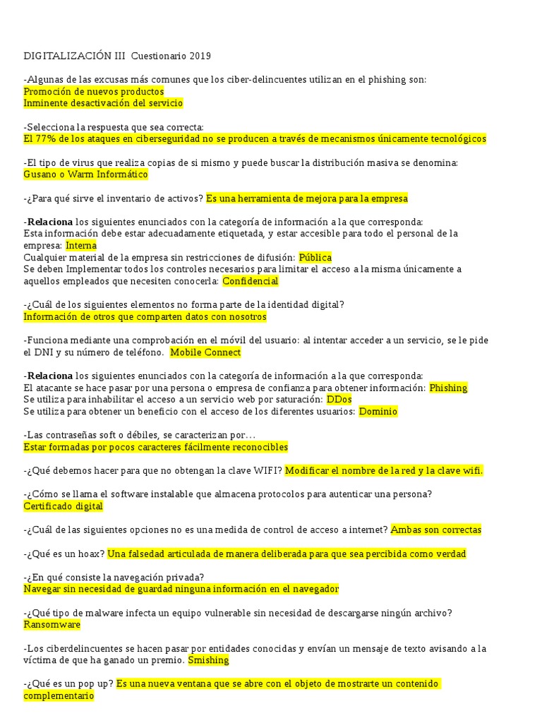 Respuestas Curso 3 | PDF | La seguridad informática | Seguridad