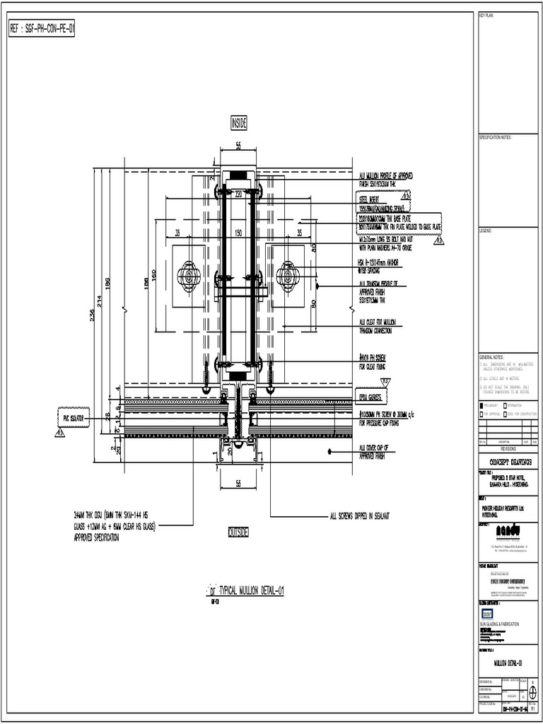 Drawing Curtain Wall Simple | PDF
