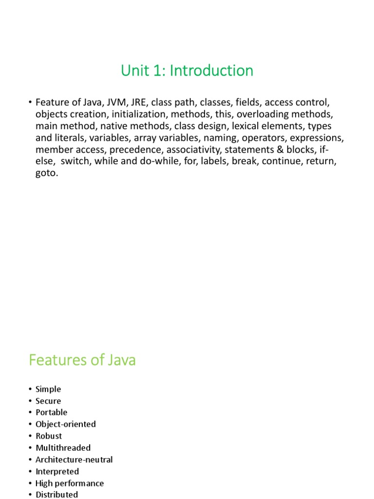 Unit-1 Oops | PDF | Method (Computer Programming) | Constructor (Object ... Unit-1 Oops | PDF | Method (Computer Programming) | Constructor (Object ...