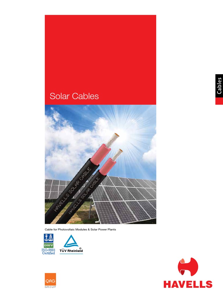 Solar Cable Catalogue | PDF | Solar Power | Electromagnetism