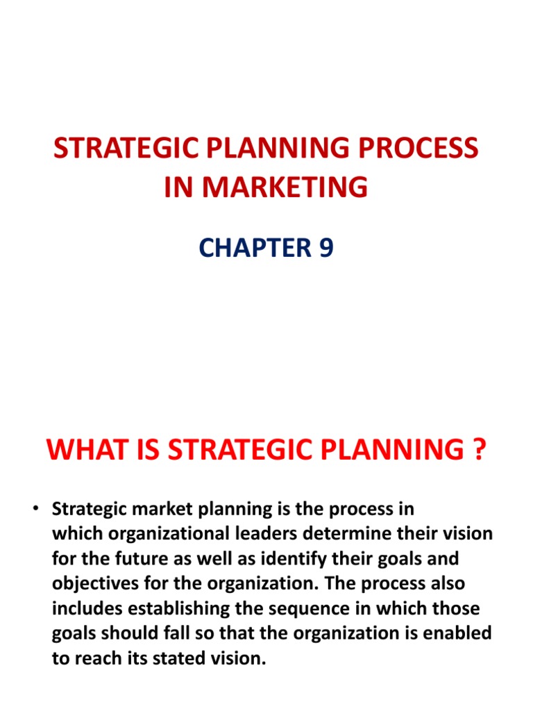 Strategic Marketing Planning Guide | PDF | Economies | Business
