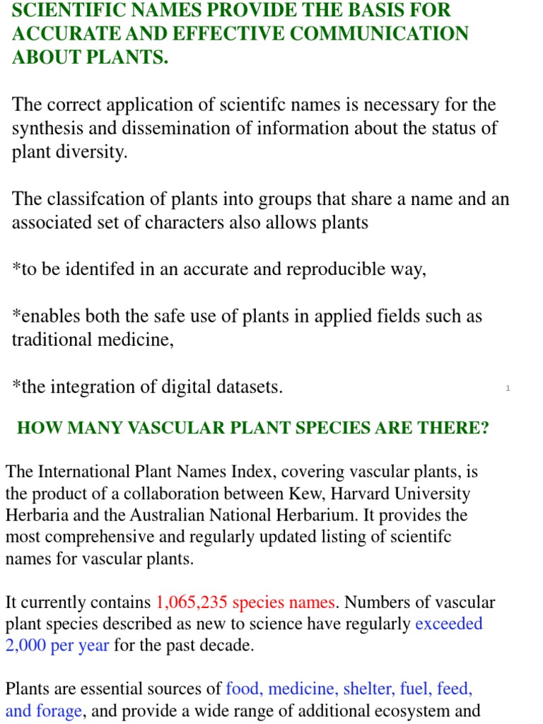 Importance of Plant Biodiversity Conservation | PDF | Biodiversity ...