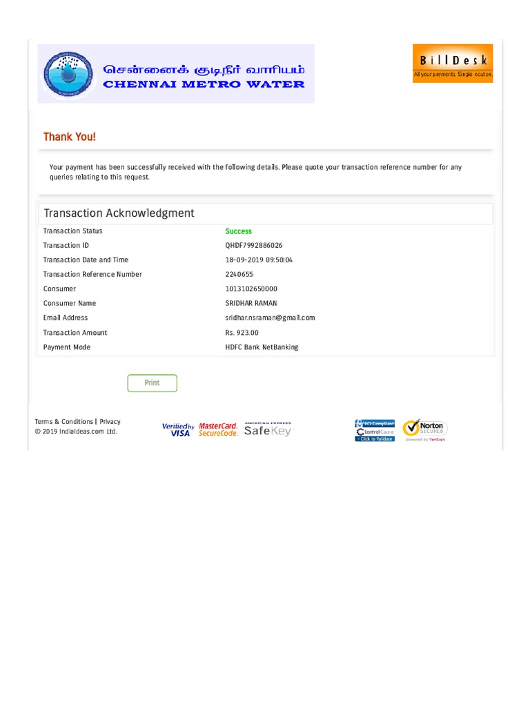 Successful Transaction Acknowledgment | PDF | Business | Law