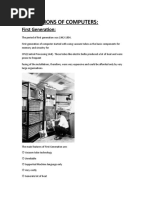 Generations of Computers Notes | PDF