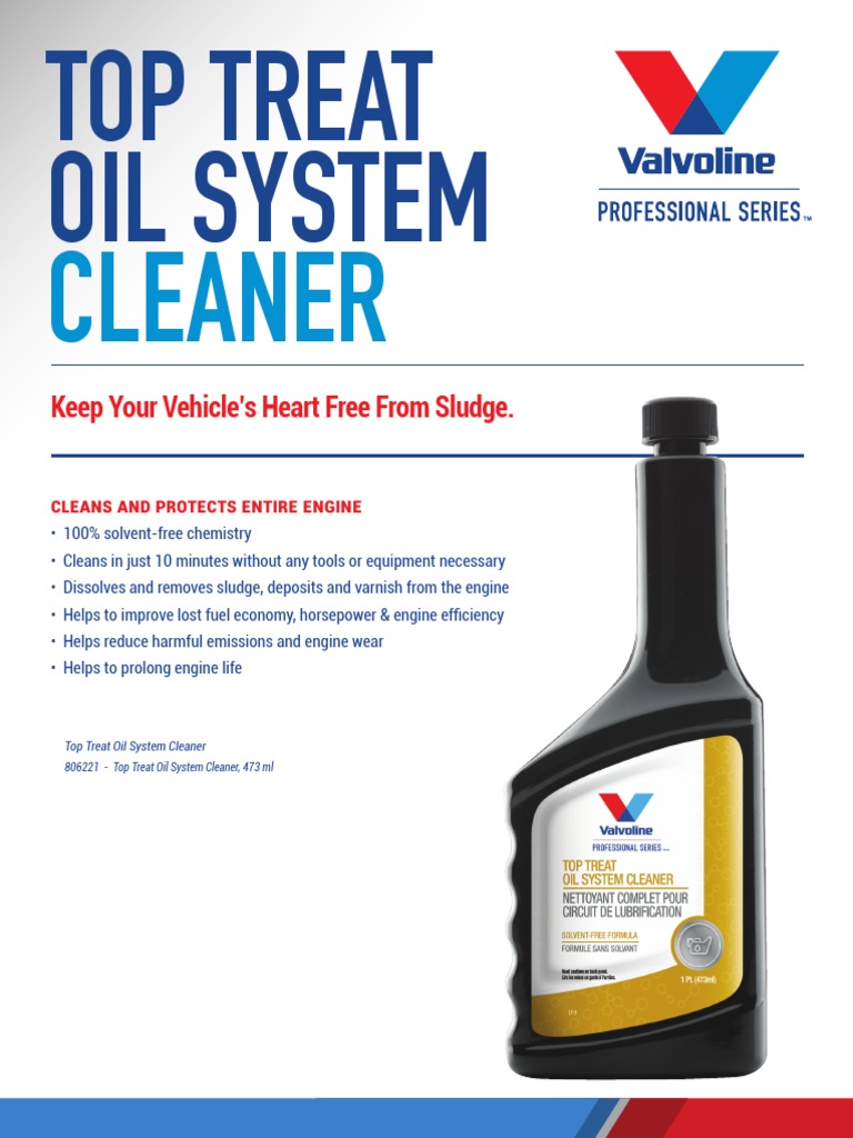 Us-Vps-0300-En Vps Top Treat Oil System Cleaner Sell Sheet 1 | PDF ...