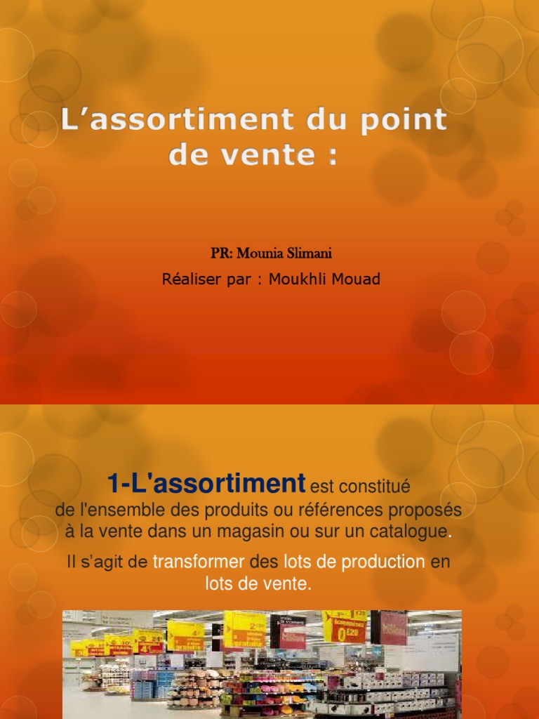 L'assortiment Du Point de Vente | PDF | Commerce de détail | Économie