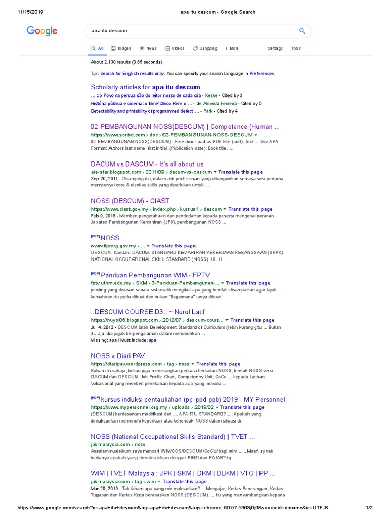 Apa Itu DESCUM? Panduan dan Penjelasan | PDF