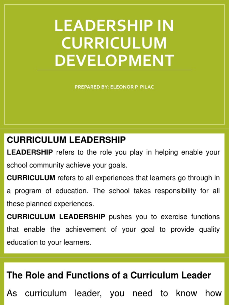 Curriculum Leadership Essentials | PDF