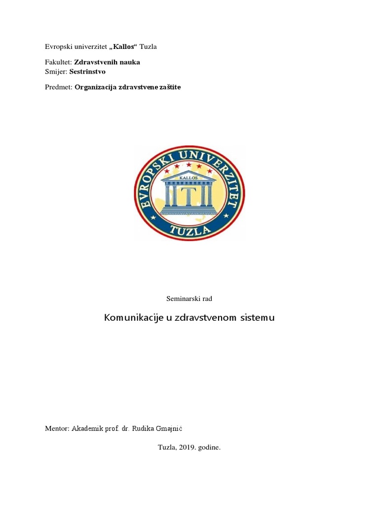 Komunikacija U Zdravstvu | PDF