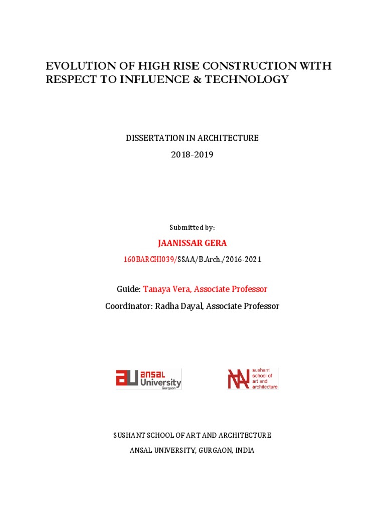 Evolution of High Rise Construction With Respect To Influence ...