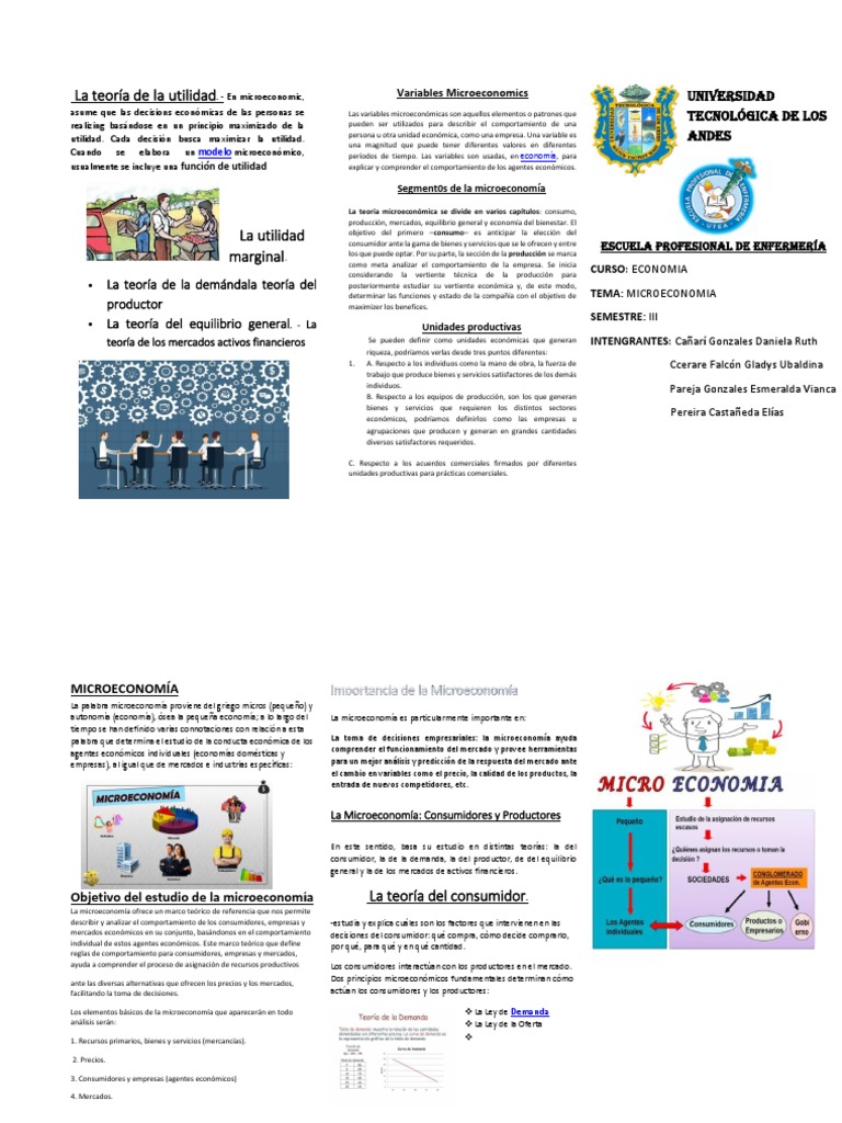 Teoría de la utilidad y variables microeconómicas | PDF | Microeconomía ...