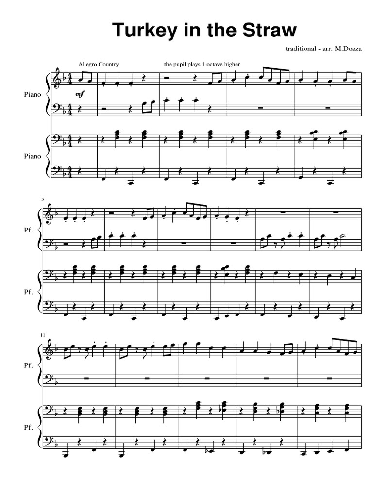 Turkey in The Straw | PDF