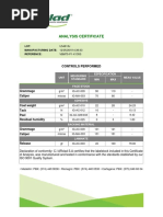 Certificado de Calidad-Arclad - Vnb75-p1-k135s Lote - U40488a | PDF