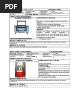 Ficha Técnica de Maquinaria | PDF | Herramientas | Science