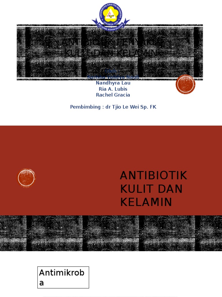 ANTIBIOTIK PENYAKIT KULIT DAN KELAMIN Kel 1 | PDF