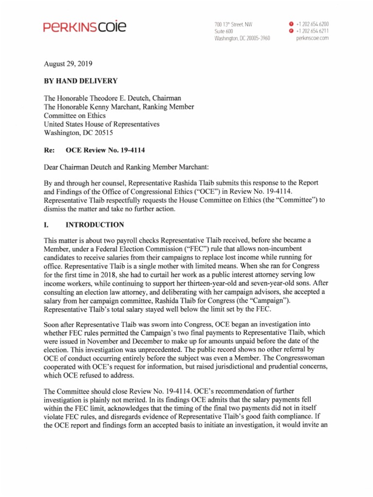 COE Response Letter (Review No. 19-4114) | PDF