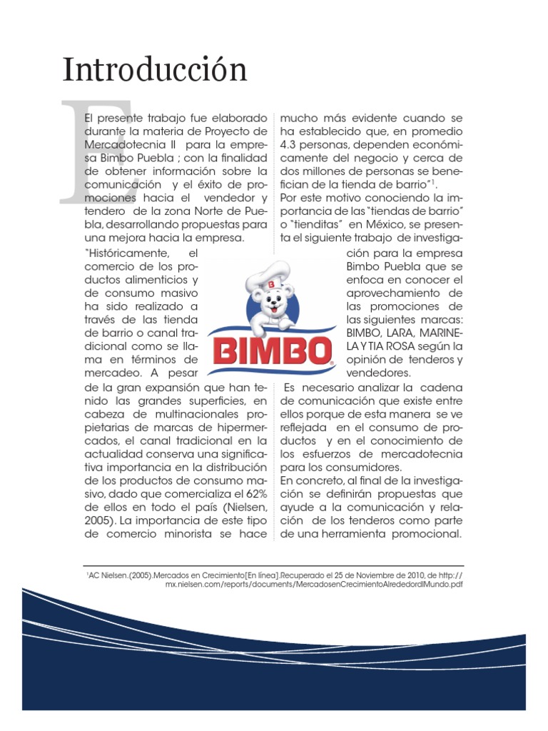 Bimbo | Investigación de mercado | Marketing
