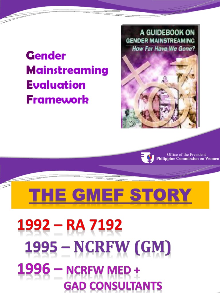 Gender Mainstreaming Eval'n Framework | PDF | Gender Mainstreaming | Gender