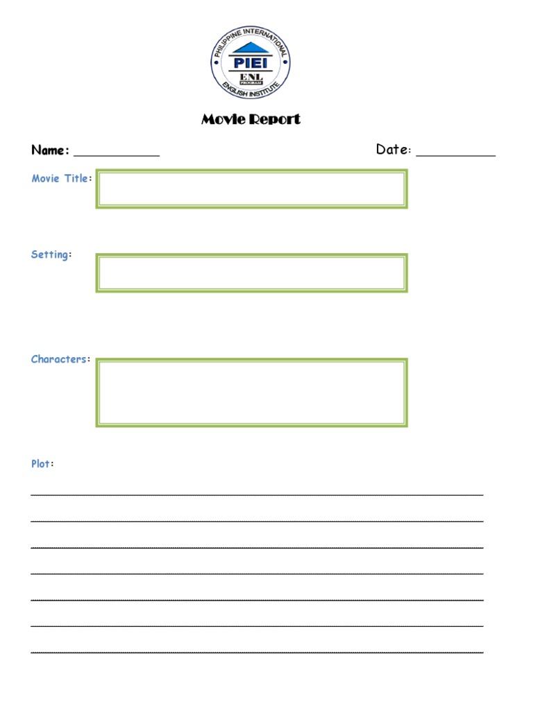 Movie Report Date: Name | PDF