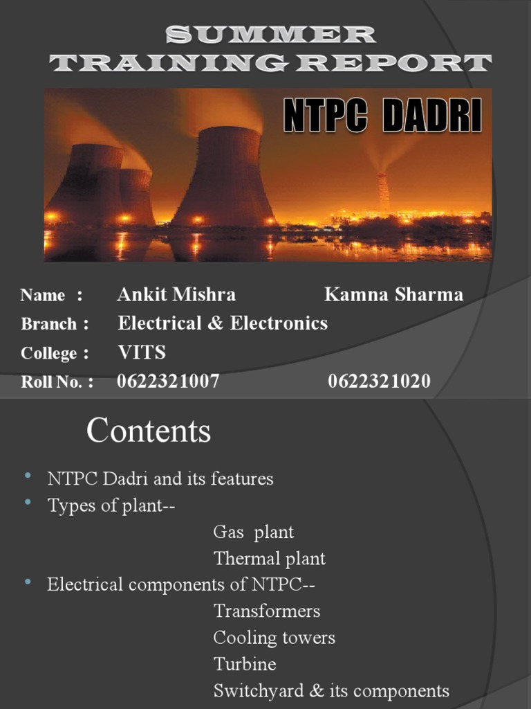 NTPC Plant Dadri (2003) Plain | PDF | Transformer | Power Station