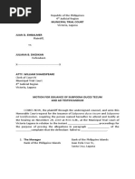 Motion For Issuance of Certificate of Finality | PDF | Virtue | Judiciaries