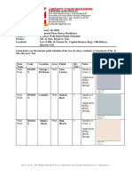 Paint Schedule Template | PDF | Paint | Art Materials