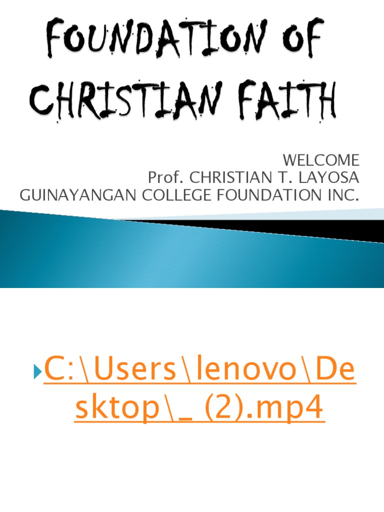 Foundation Of Christian Faith Pdf Forgiveness Grace In Christianity