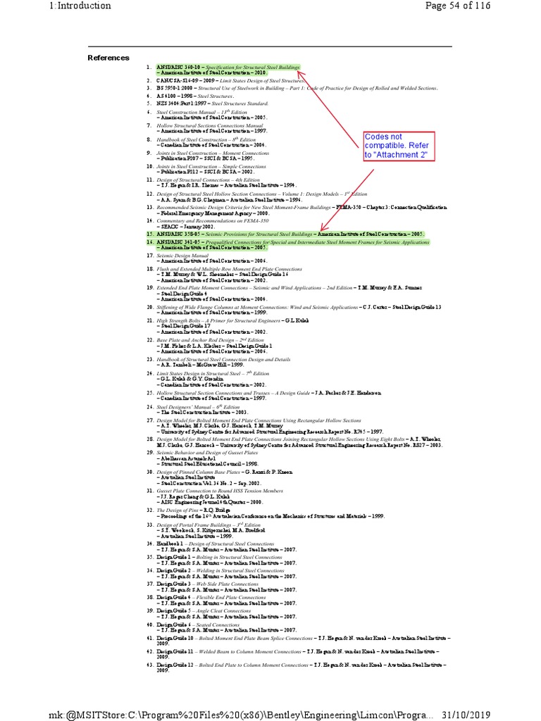 References: Codes Not Compatible. Refer To "Attachment 2" | PDF ...