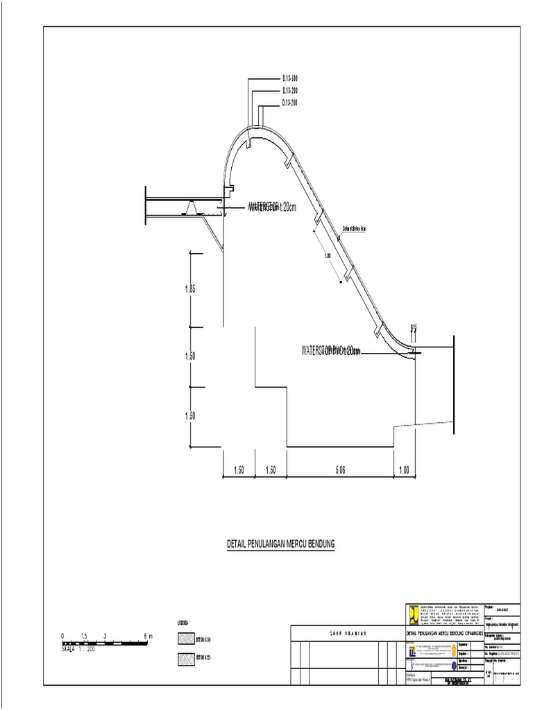 Desain Mercu Bendung Cipamingkis | PDF