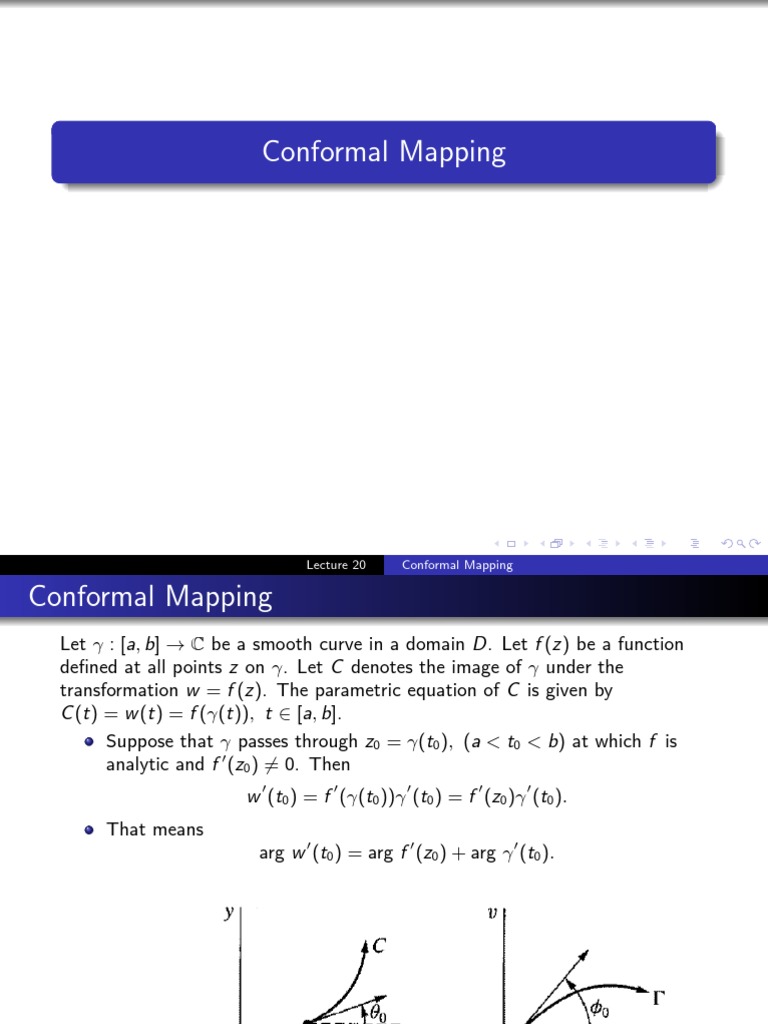 Conformal Mapping | PDF | Plane (Geometry) | Line (Geometry)