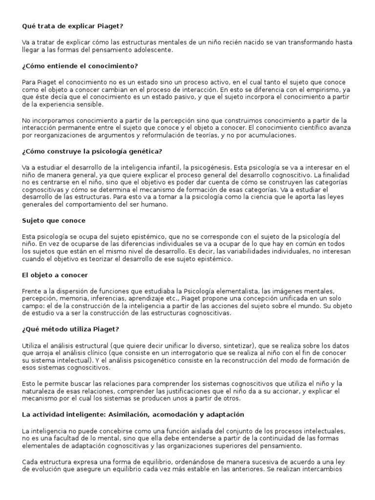 PSICOGENESIS | Sicología y ciencia cognitiva | Comportamiento