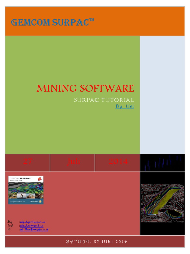 Tutorial Surpac - Sample (Bonus) PDF | PDF